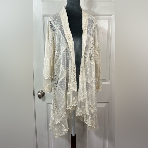Paper Lace | Sweaters | Paper Lace Patch Work Unconventional Lace ...